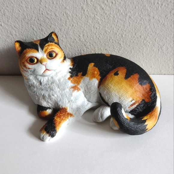 Franklin Mint | Accents | Vintage Franklin Porcelain 983 Calico Cat ...